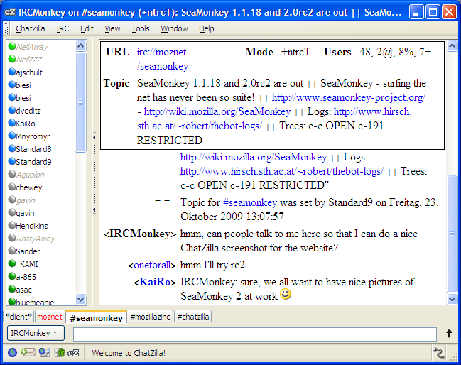 SeaMonkey 2.0 Screenshots